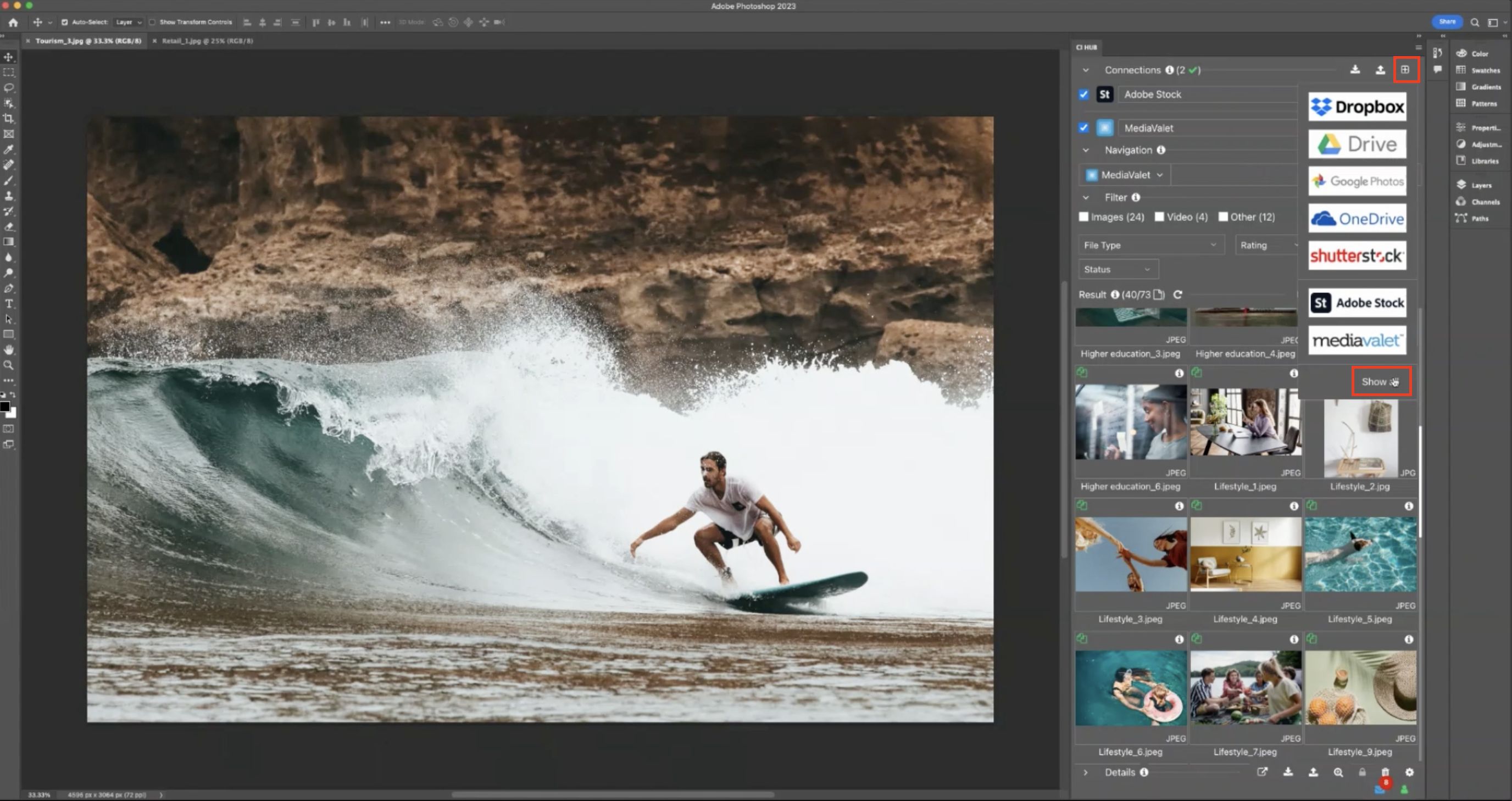 How do I navigate the CI HUB Adobe Creative Cloud Integration ...