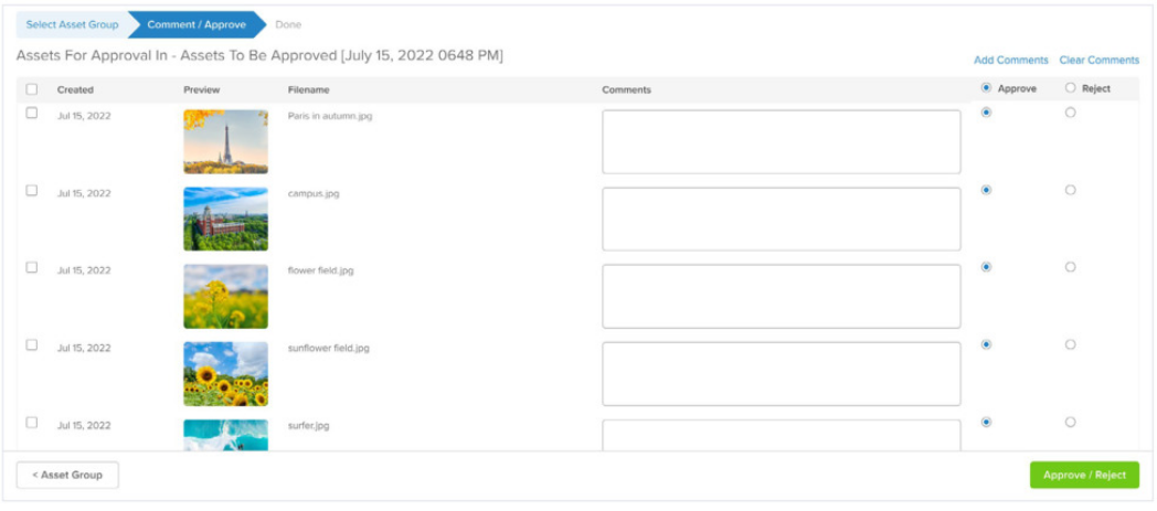 How to Approve/Reject Submitted Assets – MediaValet Support Center