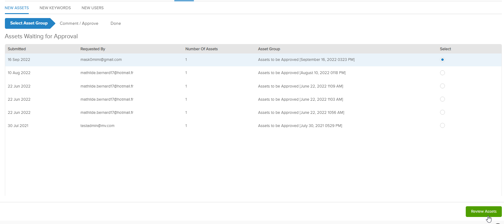 How to Approve/Reject Submitted Assets – MediaValet Support Center