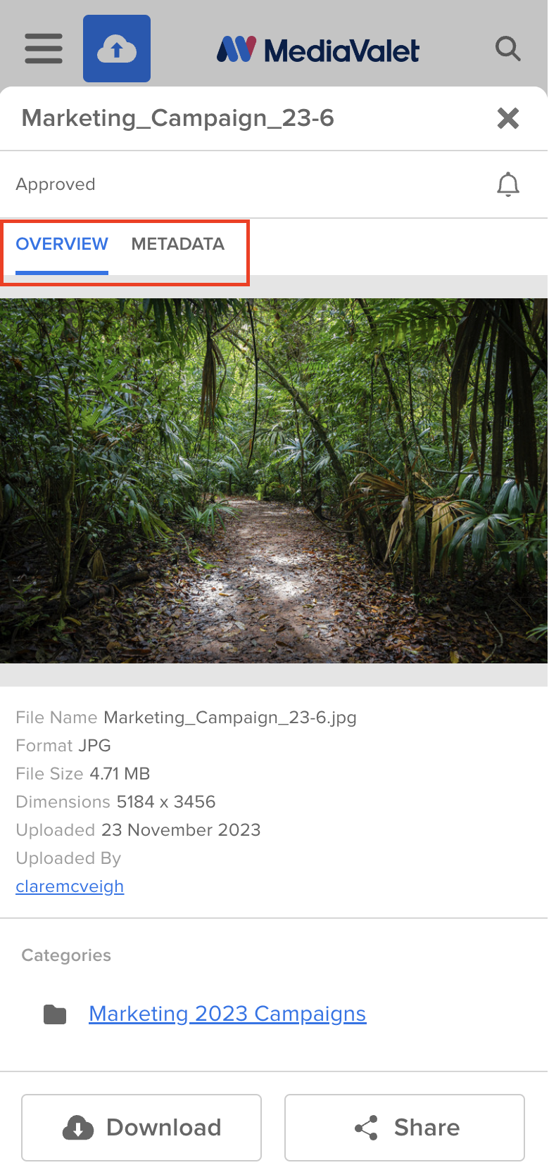 How do I access the Asset Panel in MediaValet Mobile? – MediaValet ...