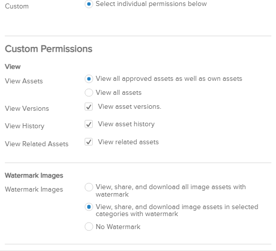 How to set up a Custom Watermark and Manage Permissions? – MediaValet ...