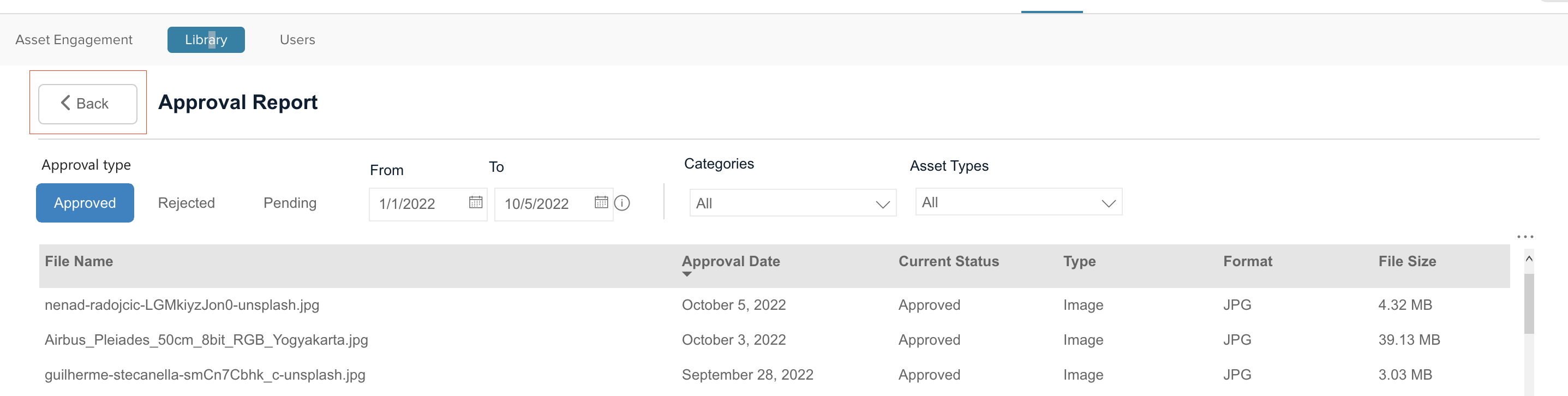 How to get an Approval Assets Report? – MediaValet Support Center